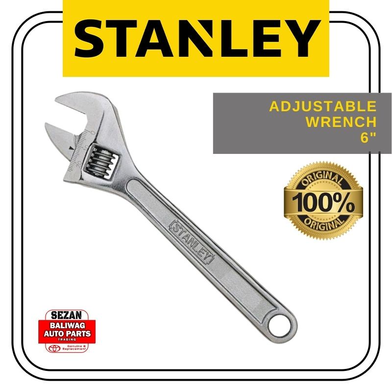 STANLEY ADJUSTABLE WRENCH SIZE 6” 8” 10” 12” | Shopee Philippines