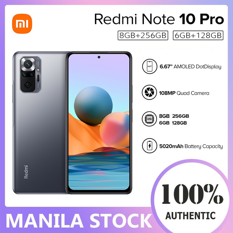 Redmi Note 10 Pro 8+256GB | 6+128GB 108MP Quad Camera Qualcomm ...