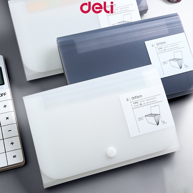 Deli Expanding File Multi-layer FolderDocument Bill Storage Book ...