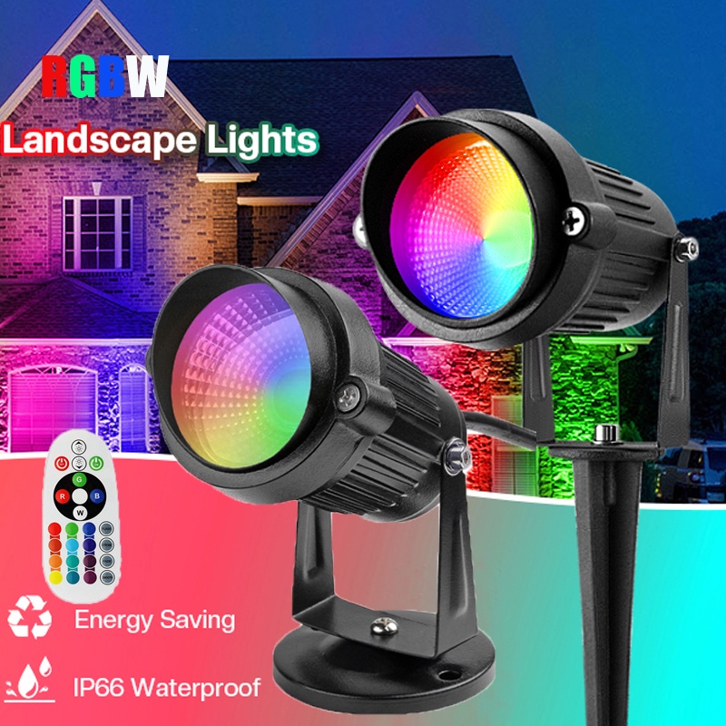 10W RGB Garden Lights Color Changing Outdoor Landscape Lights AC85-265V ...
