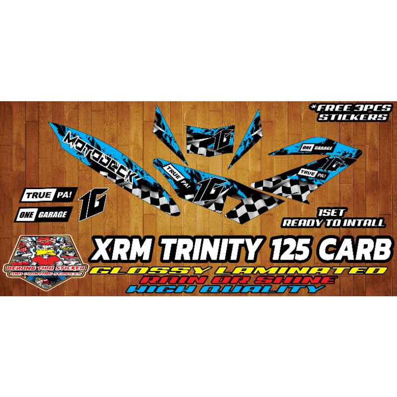 Honda Xrm Trinity 125 Carb 1G/Motodeck decals | Shopee Philippines