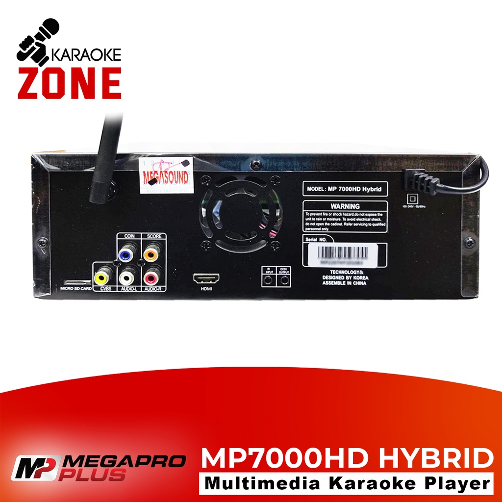 Megapro Plus MP 7000 HD Hybrid Karaoke Player / 1TB HDD Player / with Songbook and Free Wired ...