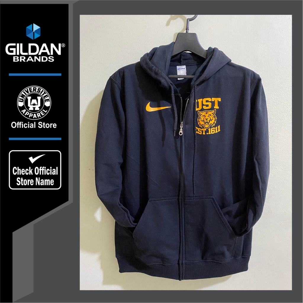 Gildan Brand UST Tiger Hoodie Jacket with zip University of Santo Tomas ...