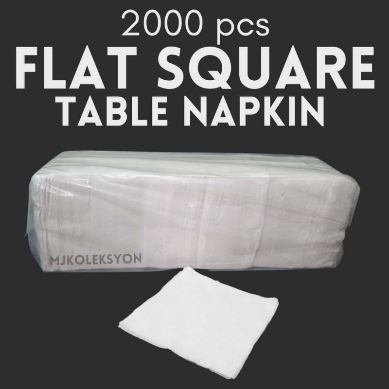 2000pcs Flat Table Napkin Tissue Square for your Business | Shopee ...