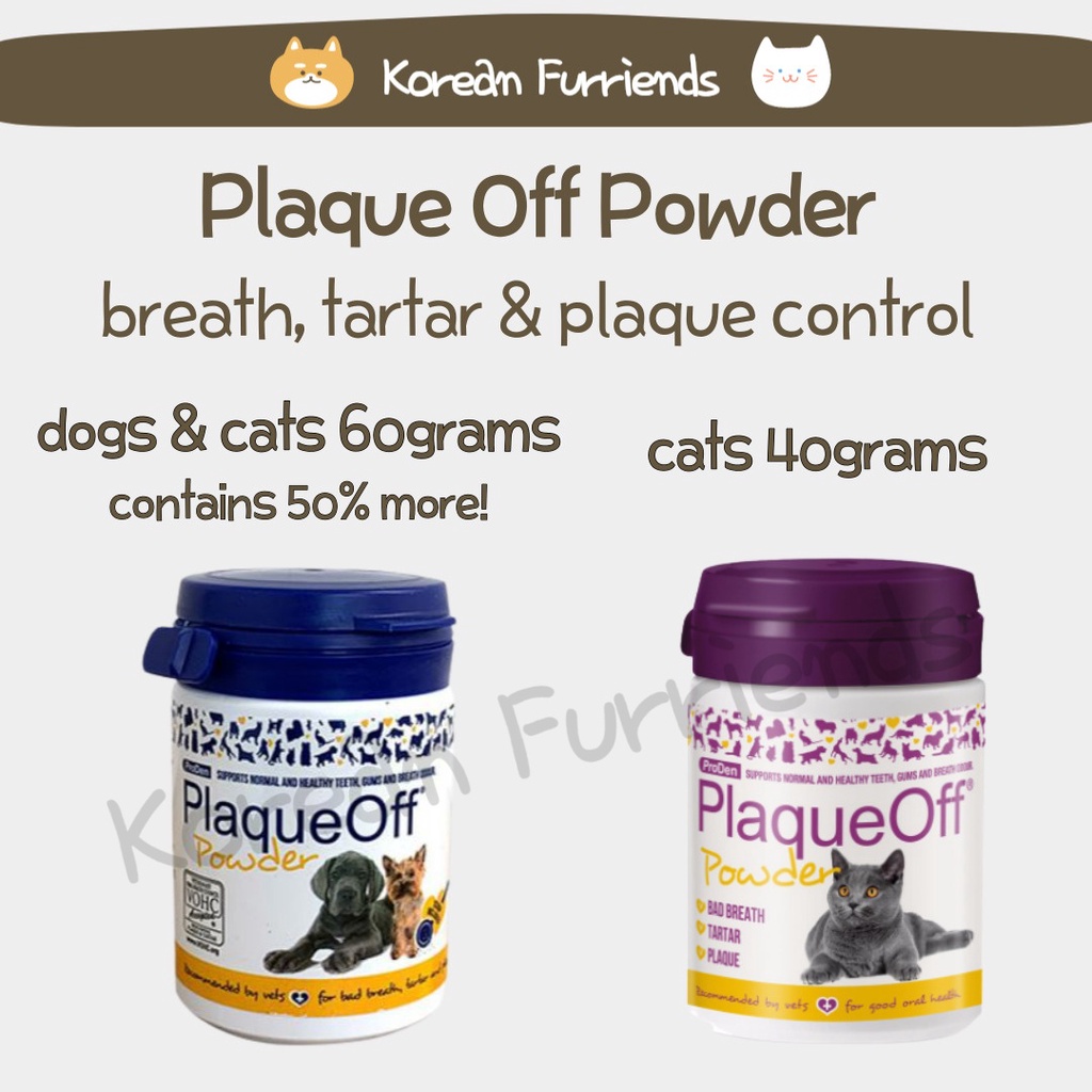 Proden PlaqueOff Powder Dog and Cat 60g Plaque Off Powder Dental ...