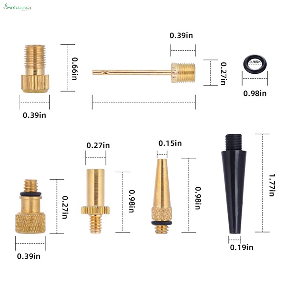 Bicycle Valves Adapter Set Bike Pumps Adapter DV AV SV Valves Converter ...