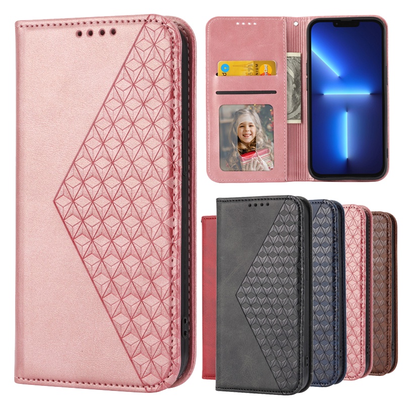 Magnetic Leather Wallet Cover Case For Motorola Moto E32s G72 G32 G22
