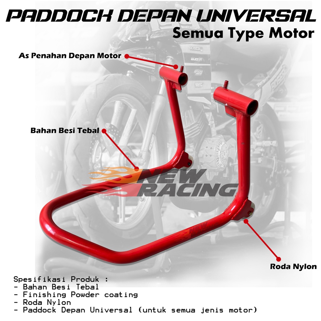 Universal Front Motorcycle Paddock Paddock Paddock Standard Fizr ...