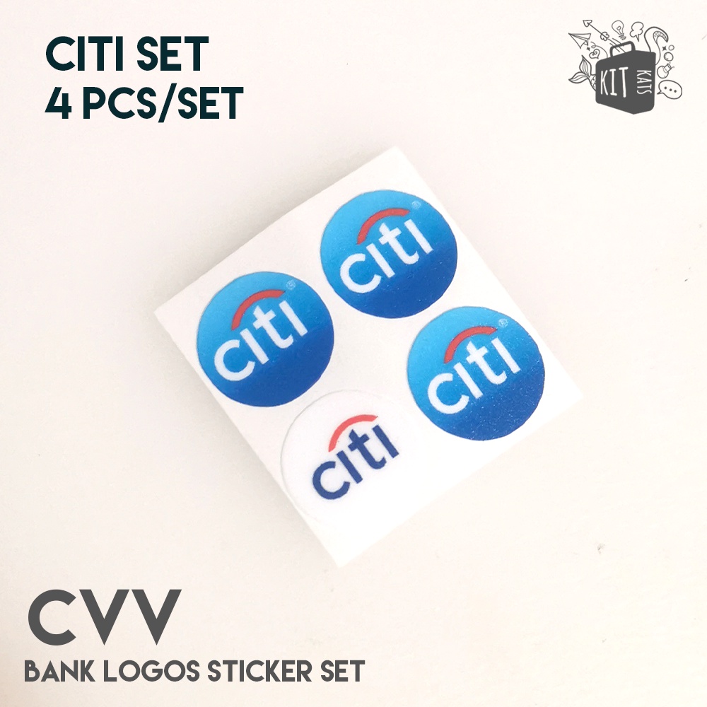 CVV stickers for back of card security (Bank logos edition) | Shopee ...