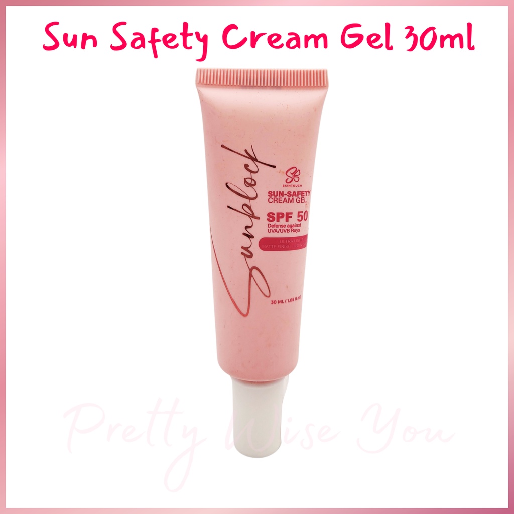 Skintouch Sunblock Sun Safety Cream Gel SPF50 Ultra Light Matte Finish ...