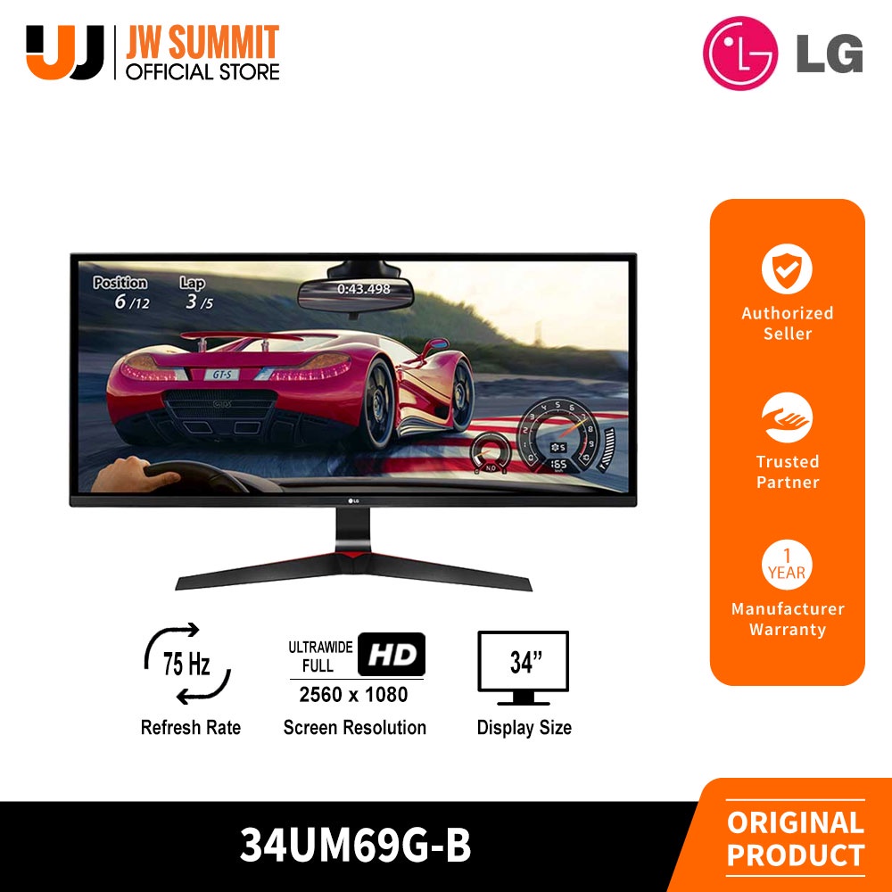 LG 34UM69G-B 34 UltraWide AMD FreeSync IPS Gaming Monitor | Shopee ...