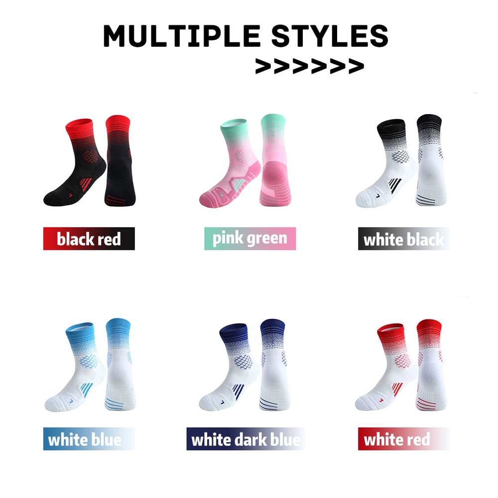 Men'S Elite Hosiery Trend Clash Colors Mid Tube Basketball Socks Towel ...
