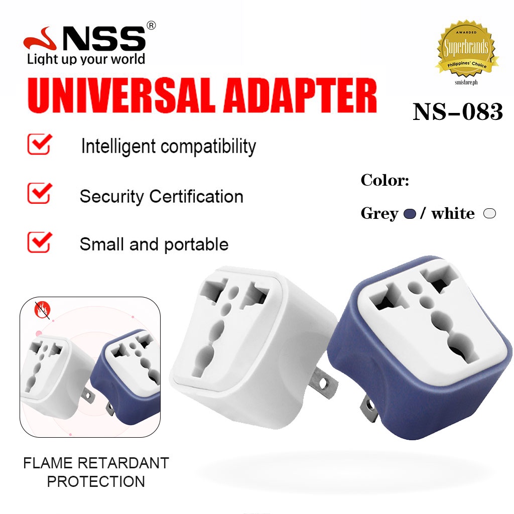 NSS All in 1 Universal Adaptor Travel Adapter Plug Electrical Converter ...
