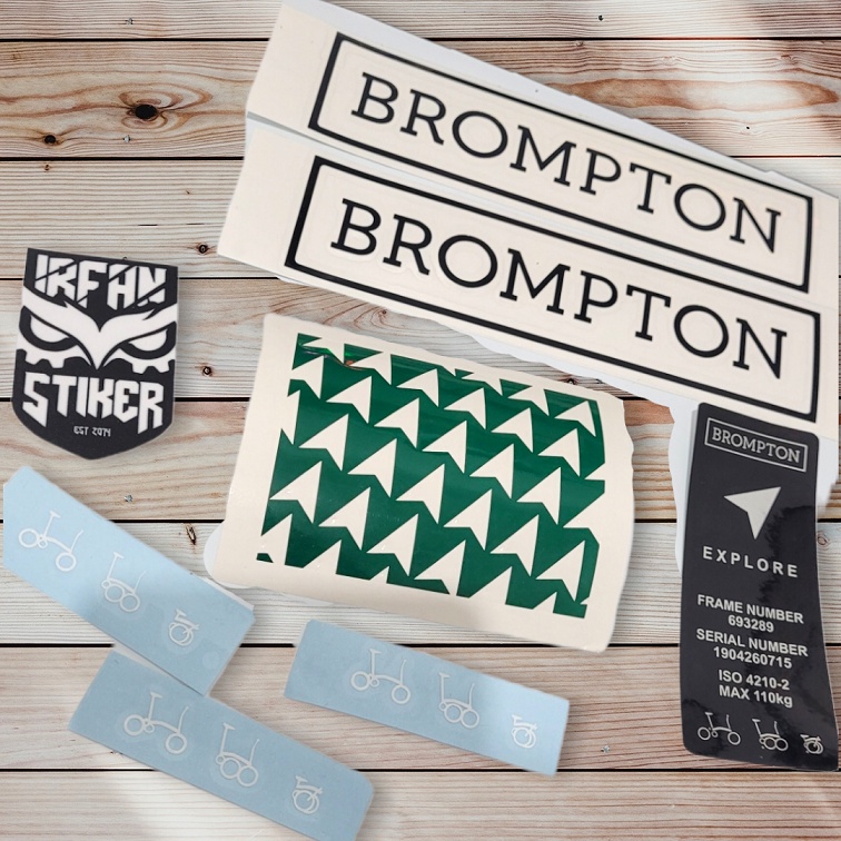 Brompton explore premium decal Sticker set | Shopee Philippines