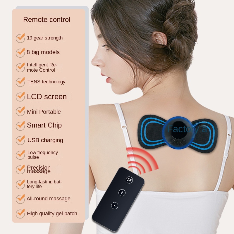 Massage Paste Smart EMS Mini Cervical Vertebra Convenient Massager Home ...