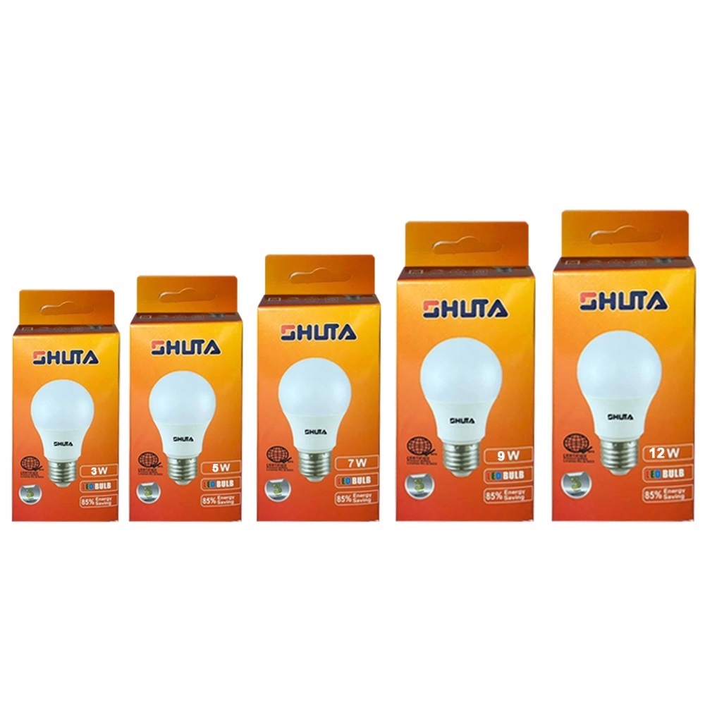 SHUTA LED BULB LIGHT STLB-6500 6500K E27 | Shopee Philippines