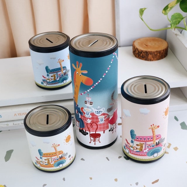 Papemelroti Kinder Animals Paper Tube Coin Bank | Alkansya | Souvenir ...