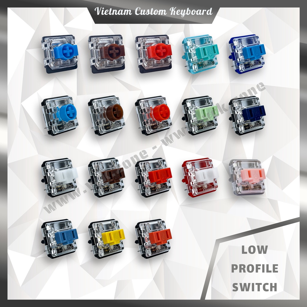 Low Profile Switch | Gateron KS-27 | Kailh Choc | Cherry | Linear ...