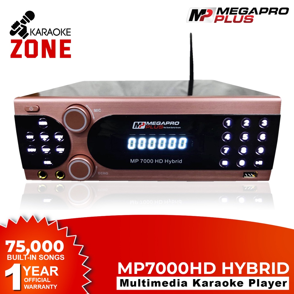 Megapro Plus MP 7000 HD Hybrid Karaoke Player / 1TB HDD Player / with Songbook and Free Wired ...
