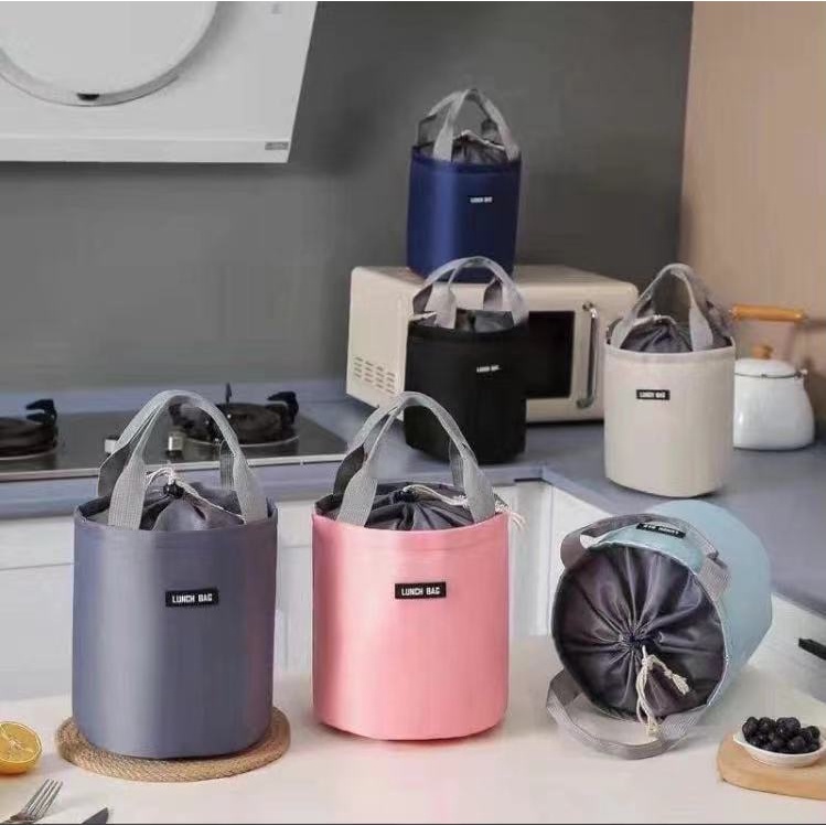 Leahlim724 Cylinder Insulation Lunch Box Bag Large Aluminum Foil ...