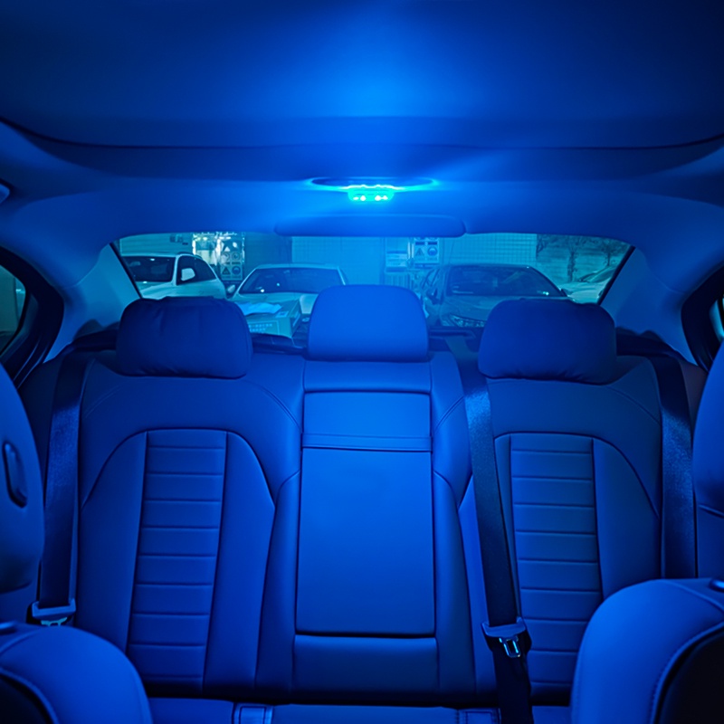 Car LED Touch Lights Wireless Interior Light Auto Roof Ceiling Reading ...