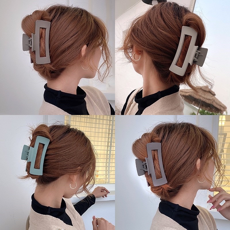 Korean Aesthetic Big Hair Clip Per Pc | Shopee Philippines