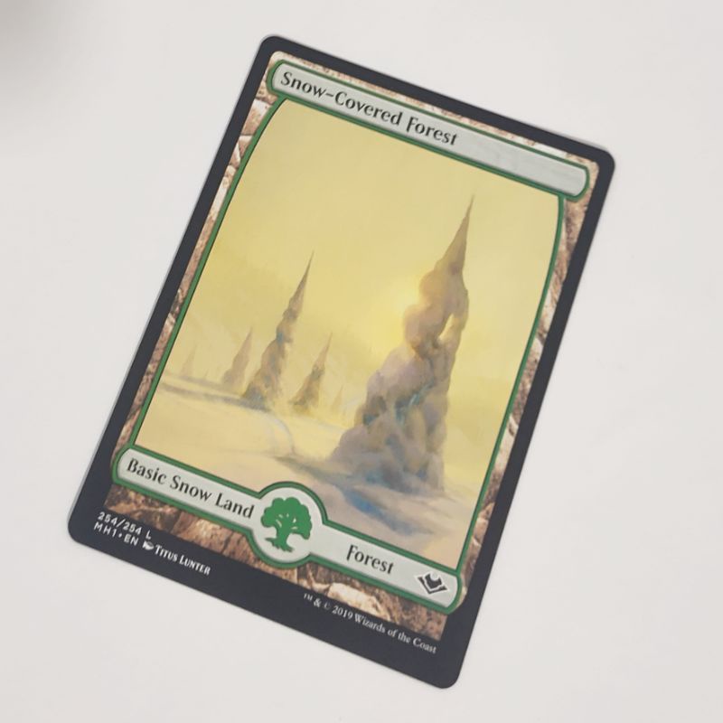 MTG Card SNOW-COVERED FOREST Full Art MH1 Titus Lunter Magic the ...