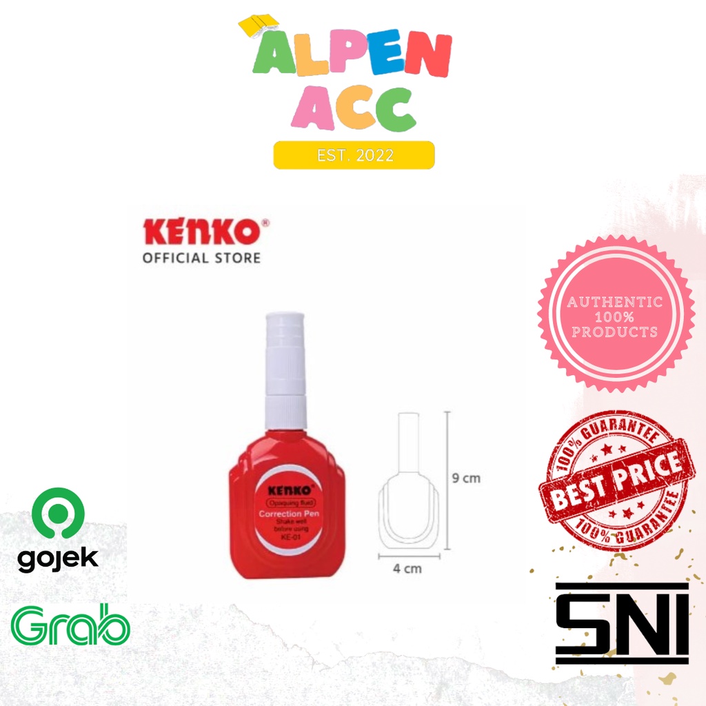 Kenko Correction Fluid Pen KE-01| Type X | Type X Liquid Kenko | Shopee ...