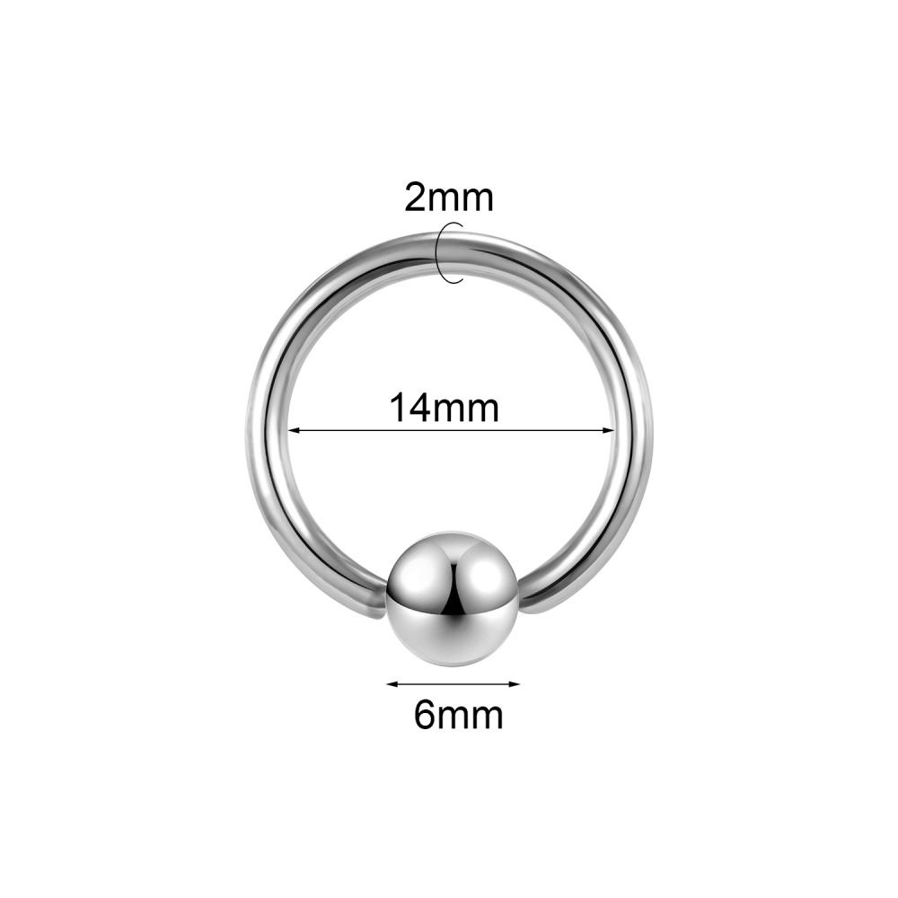 1 PC Large Size Stainelss Steel Horseshoe Nose Ring Big Gauge Septum ...