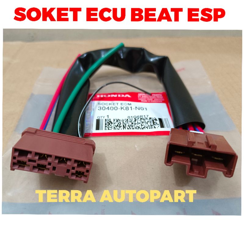 K81 ECU SOCKET ECM BEAT FI ESP BEAT STREET BEAT POP SCOOPY FI SPACY FI ...