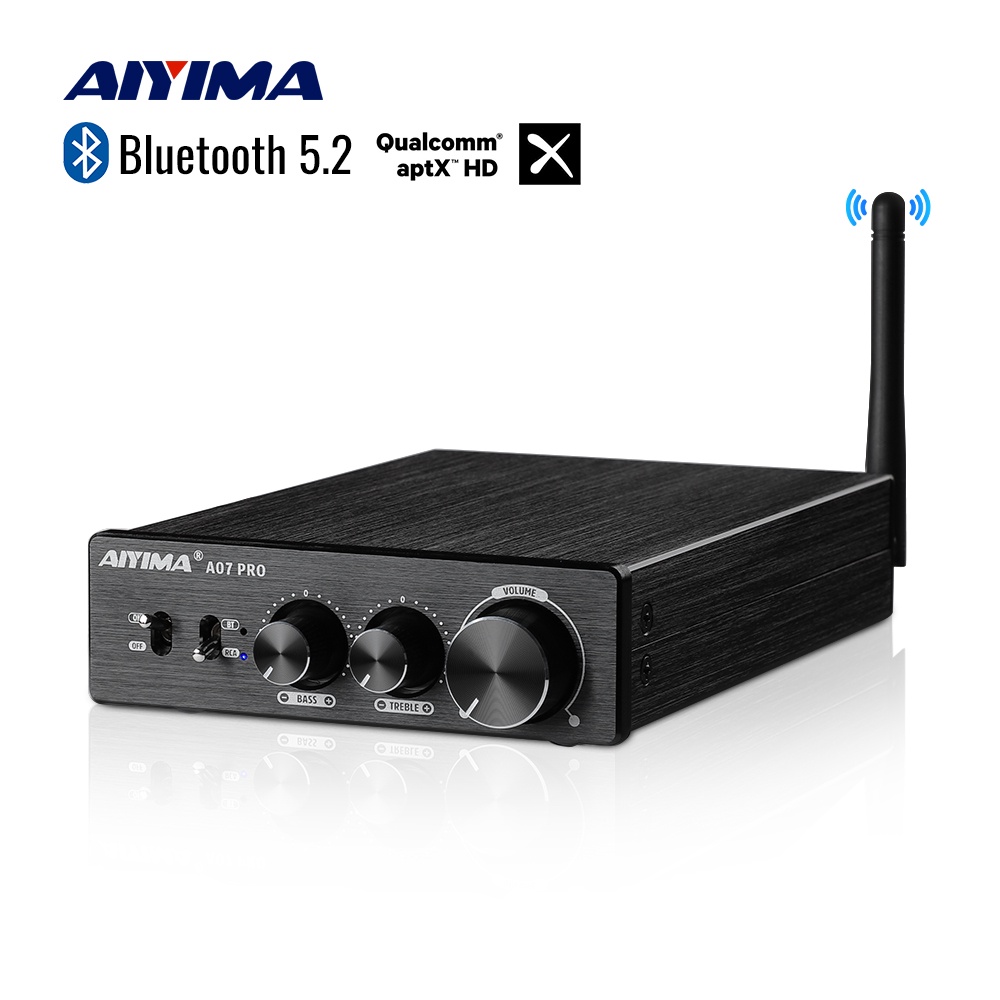 AIYIMA Audio A07 PRO TPA3255 Bluetooth Power Amplifier 2.0 Stereo Speaker Amplifier HiFi ...