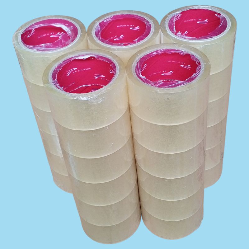 Platinum Packaging Tape 50m Clear 6pcs | Shopee Philippines