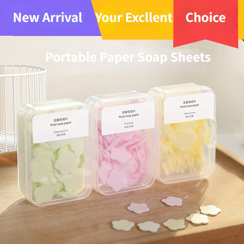 Travel Portable Anti-Bacterial Clean Paper Soap Box | Shopee Philippines