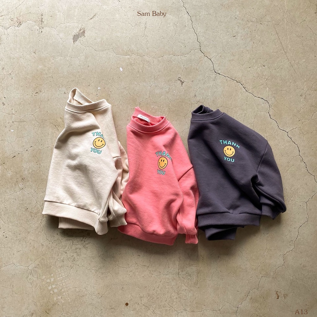 Korean style thank you sweatshirt for babies - Sam Baby A13 | Shopee ...