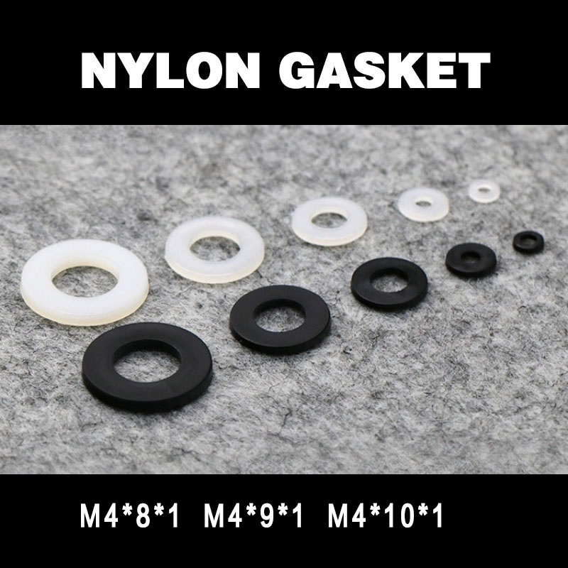 ((500Pcs) M4 Nylon Gasket Plastic Rubber Insulated Round Flat | Shopee ...