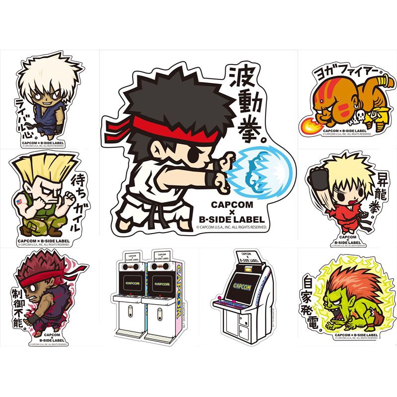 Street Fighter Sticker Pack (Waterproof + Dust Proof + Sunproof ...
