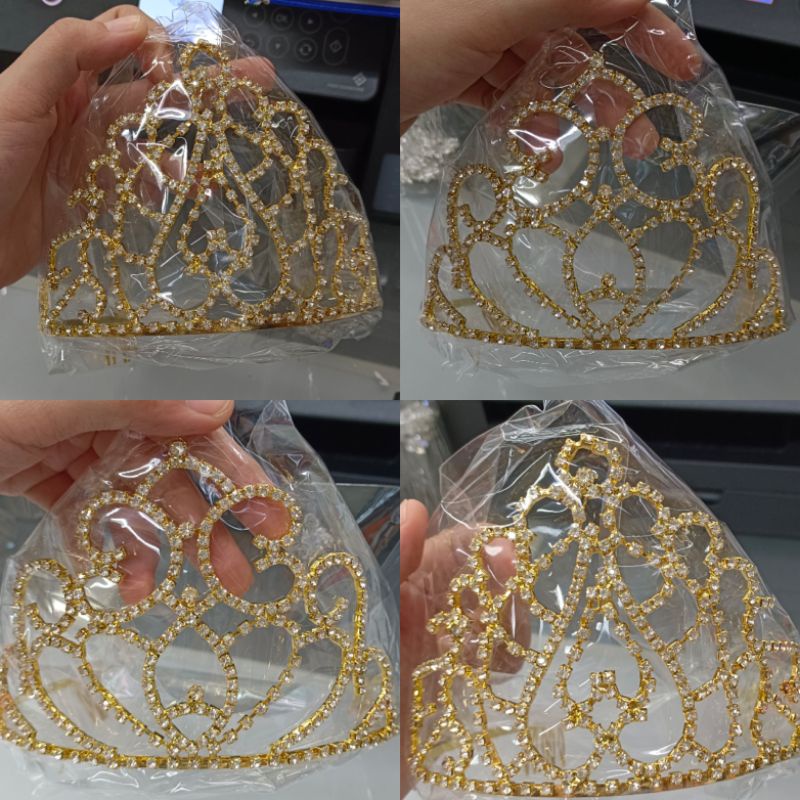 crown stone gold 4inches | Shopee Philippines