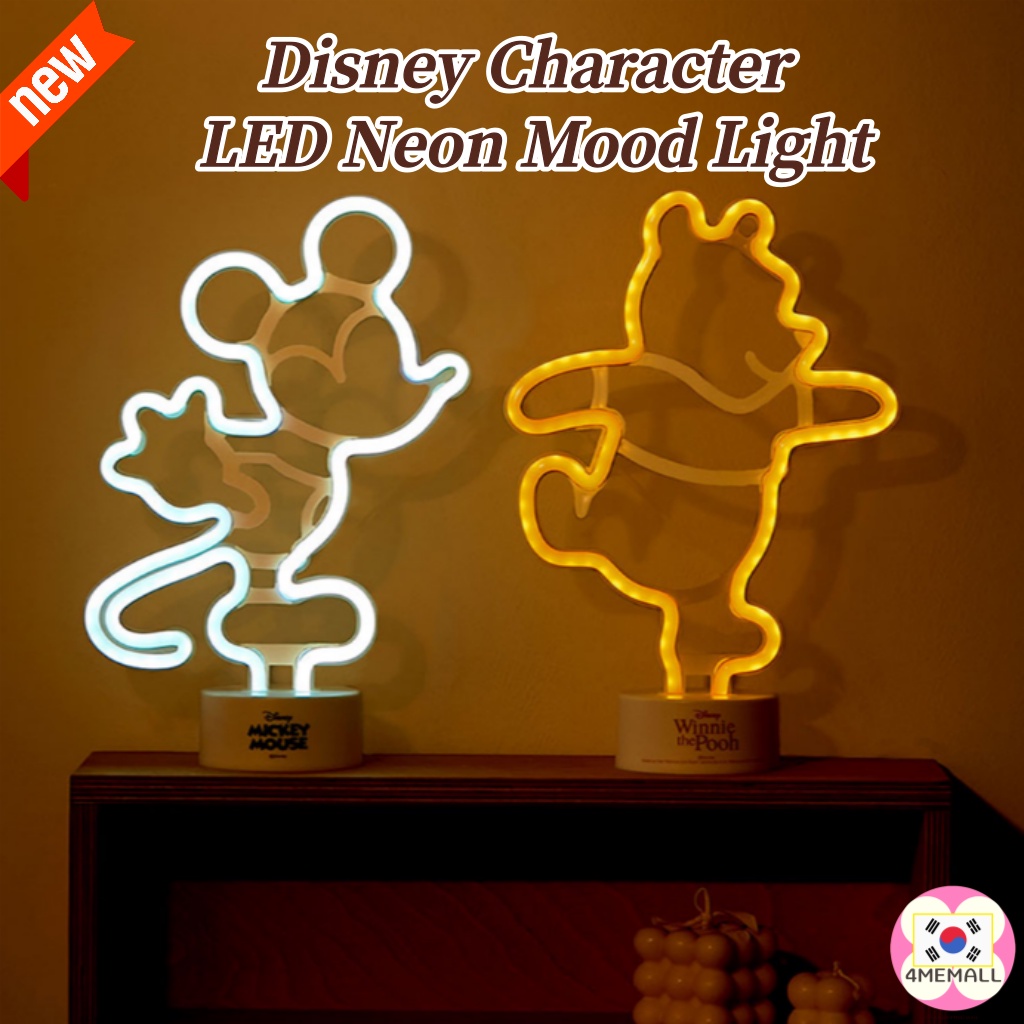 Disney Character LED Neon Mood Light Winnie the Pooh / Mickey Mouse ...