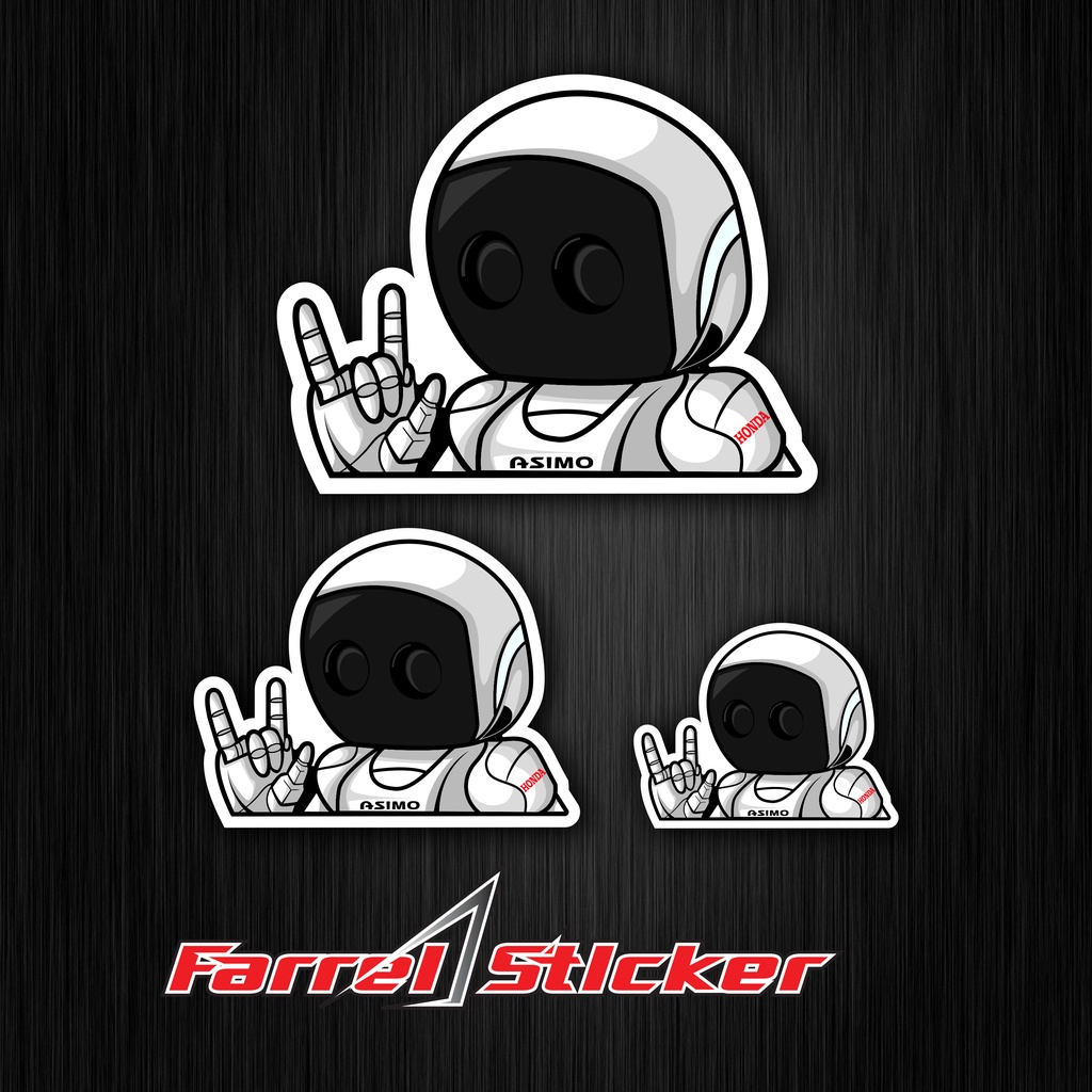 Asimo HONDA STICKER ASIMO Finger ROBOT STICKER | Shopee Philippines