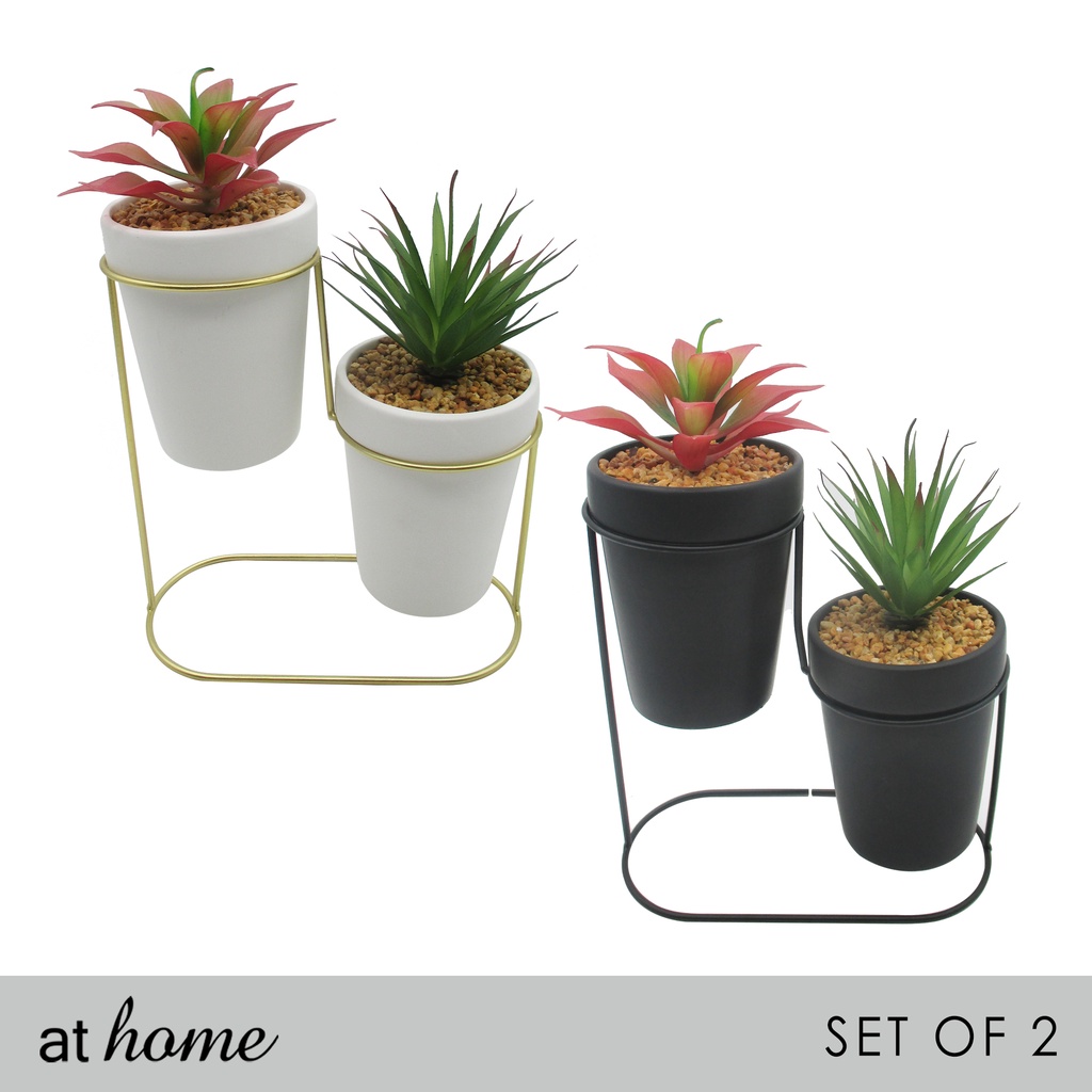 At Home Daria Artificial Plant With Metal Stand, Nordic Home Office ...