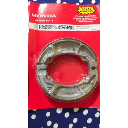 Honda Click Brake Pad Shoe V1 V2 Original Set,beat Fi ,carb | Shopee ...