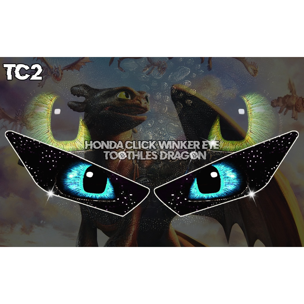 Honda Click Toothless Dragon Winker eye | Shopee Philippines