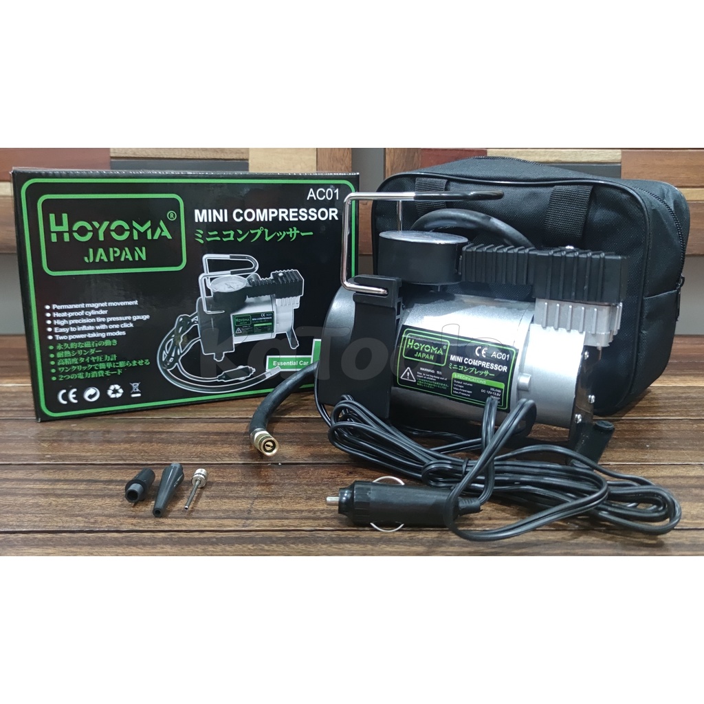 HOYOMA MINI COMPRESSOR 150PSI CAR COMPRESSOR | Shopee Philippines