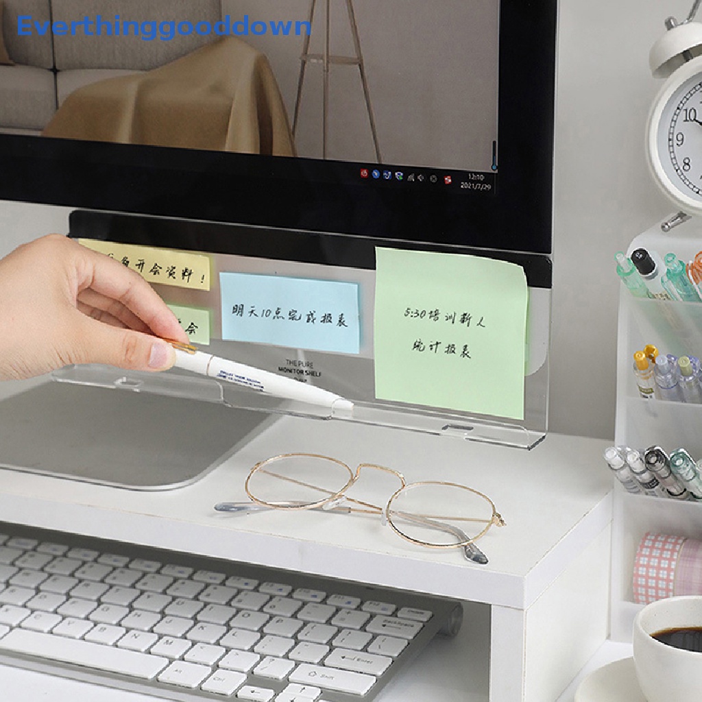 EVERTHING Creative Acrylic Monitor Message Memo Board Sticky Notes ...