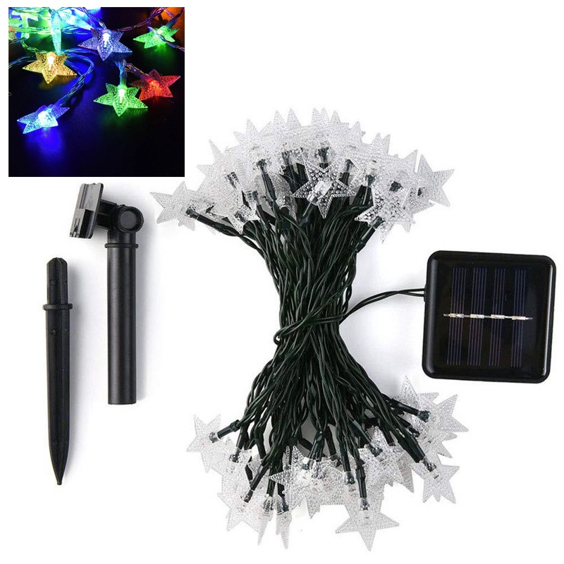 EMB 20/100 LED Decorative Star Solar Christmas Lights HYD60 | Shopee ...