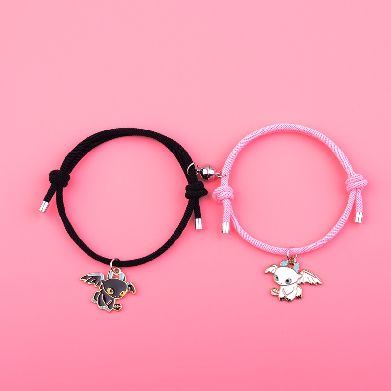 2Pcs/set Magnet Attracting Bracelets for Couple Cartoon How To Train ...