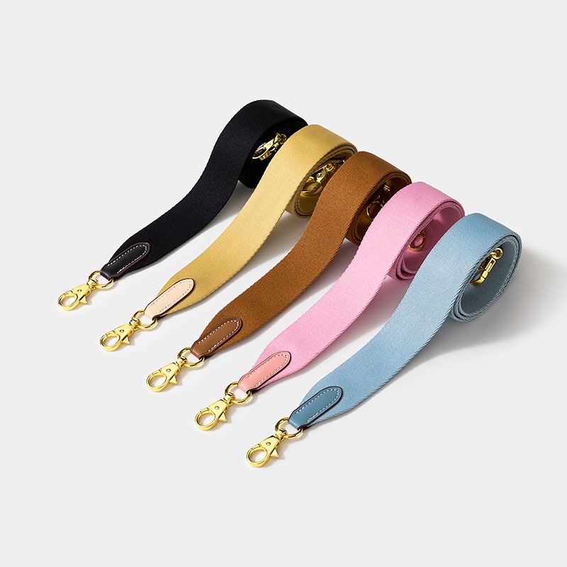 Bag straps 3.8cm wide solid color cotton thread webbing universal ...