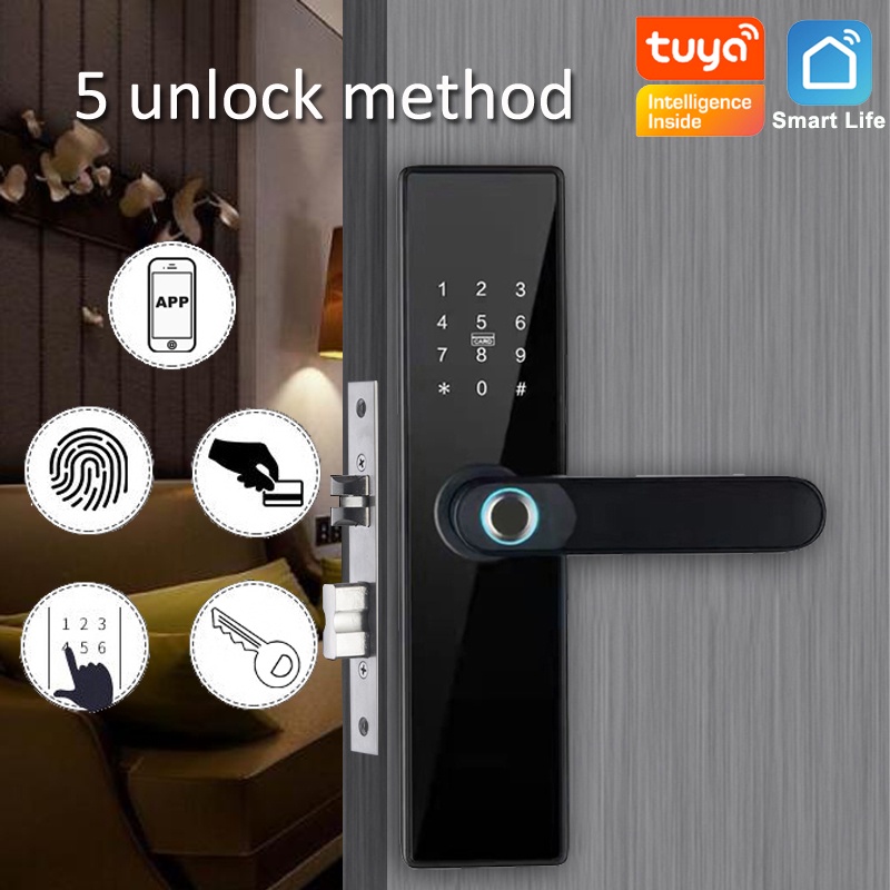 Tuya Wifi Electronic Lock Digital Lock Smart Door Lock Fingerprint Lock ...