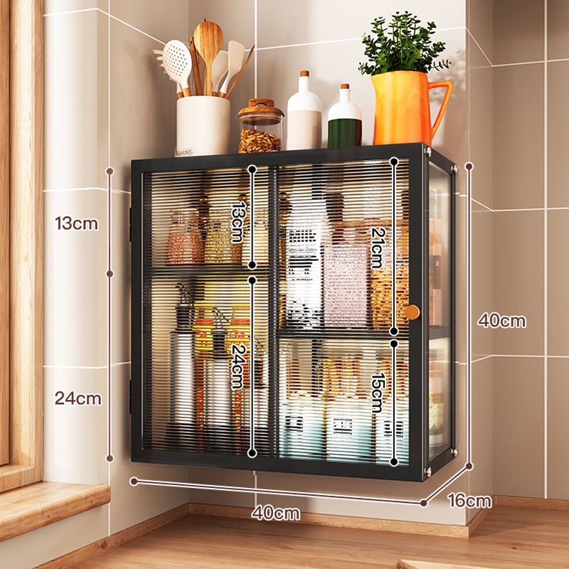 Kitchen storage cabinet Wall cupboard Cupboard organizer Wall-mounted ...