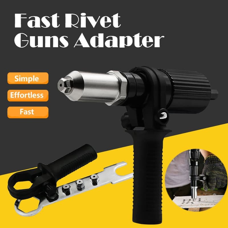 Professional Electric Rivet Nut Gun Adapter Set Cordless Riveting ...